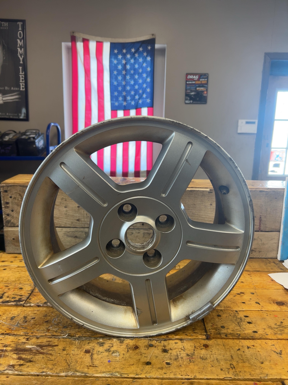 03 FORD ESCORT Wheel Rim OEM Cpe ZX2 15x5 5 spoke aluminum painted ...