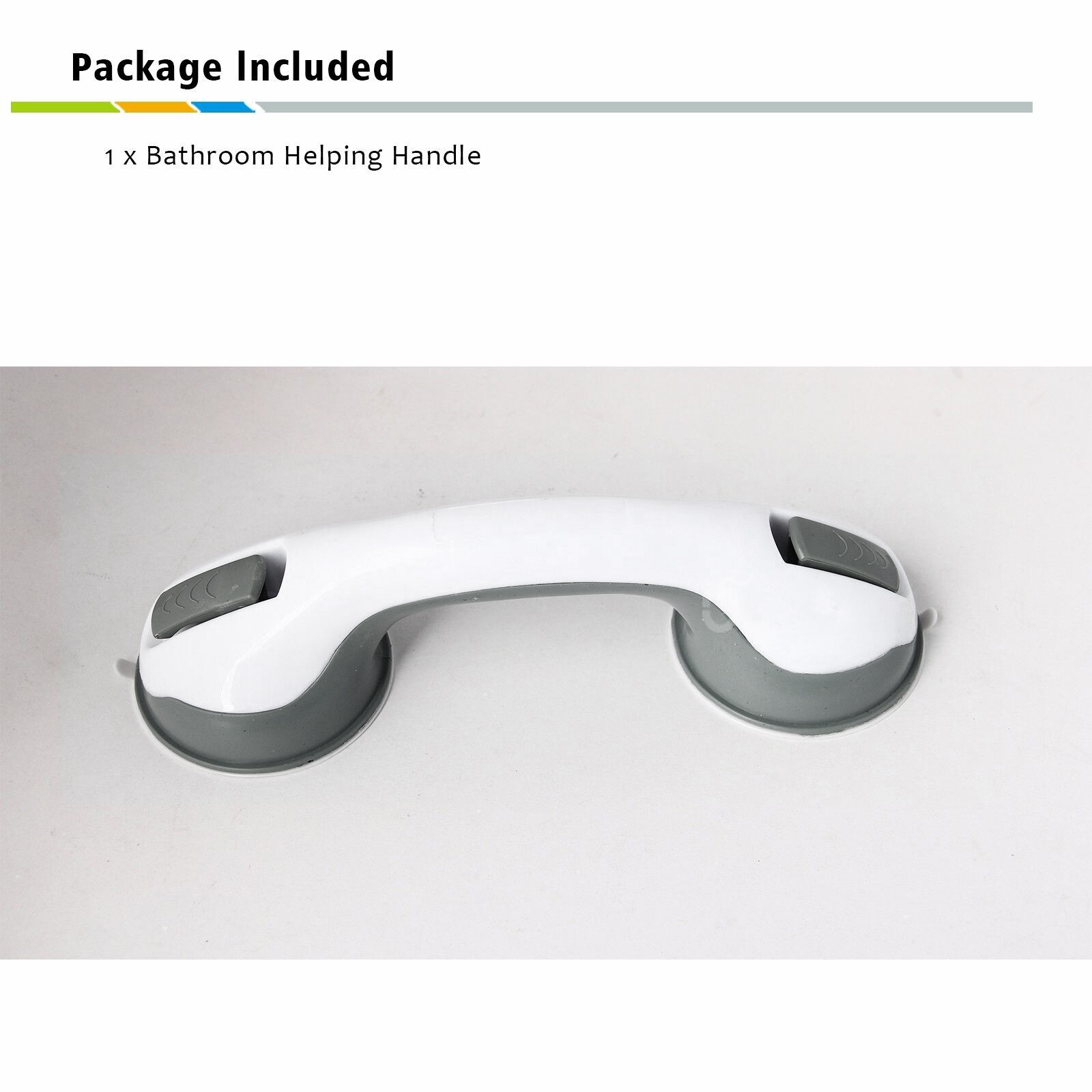 2X Bathroom Safety Support Grab Handle Bath Shower Suction Grip Hand ...