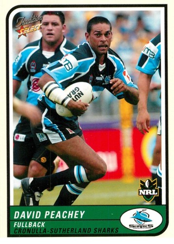 Nouveau 2005 CRONULLA SHARKS NRL Carte DAVID PEACHEY | eBay