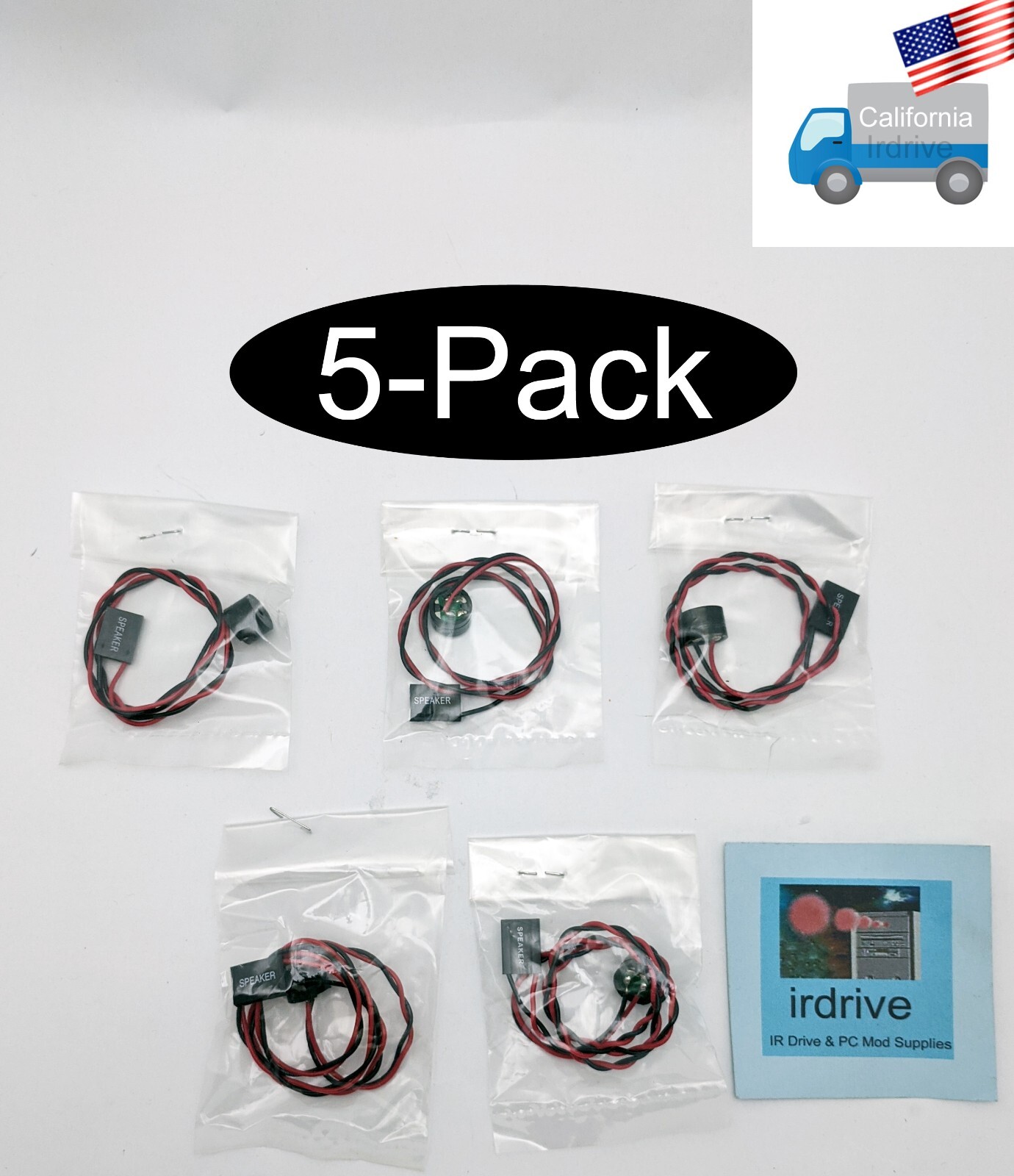 Lot of 5: NEW 12" Internal PC Motherboard Buzzer BIOS Error Code Beep ...