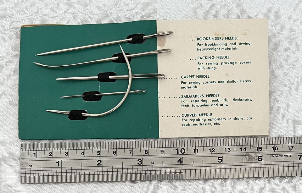 Vintage Set of 5 SINGER Hand Sewing Specialty Needles • Tents ...