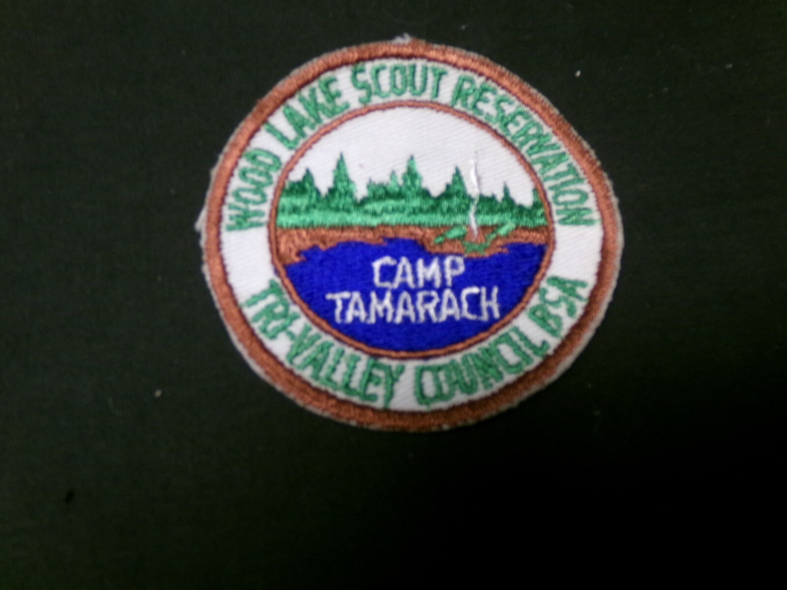 Wood Lake Scout Reservation Camp Tamarach Tri-Valley Council Patch KL1 ...