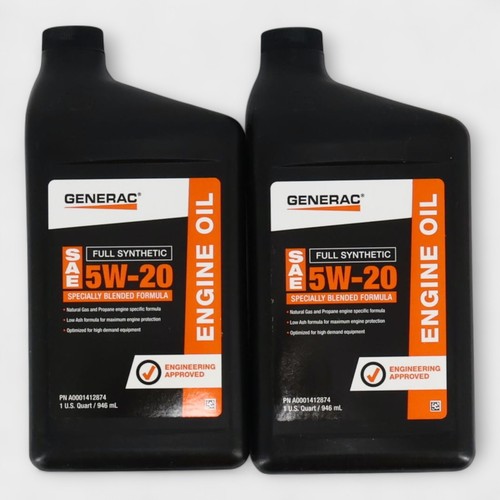 Generac Generator Maintenance Kit with 2 Proprietary 5W-20 Synthetic ...