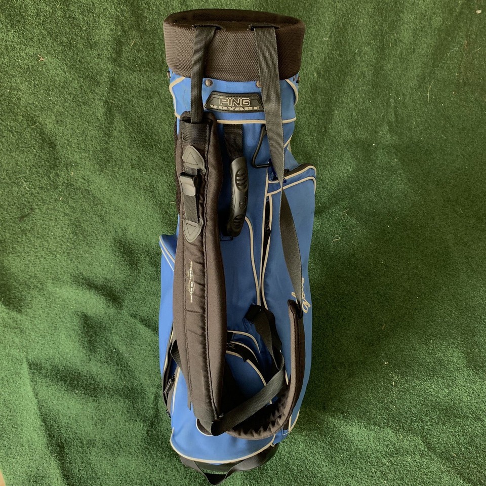 PING VOYAGE TEAM 4-WAY GOLF STAND BAG W/ Rain Cover Team Name ...