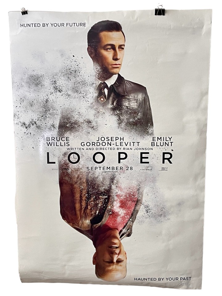 Loopers movie poster 40x27 Bruce Willis | eBay