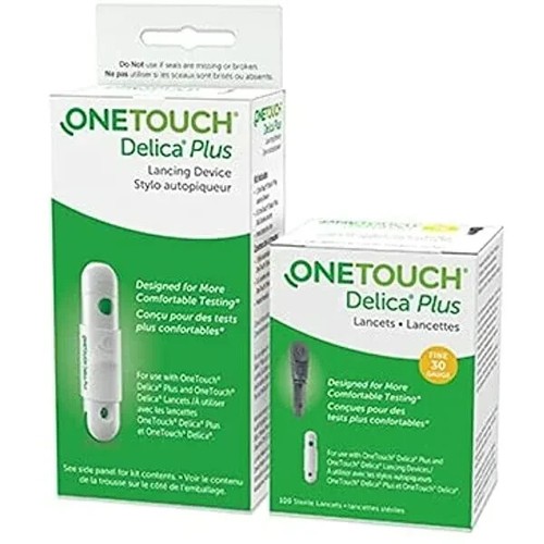 Onetouch Delica Plus Lancing Device With 25 FreeLancets | eBay