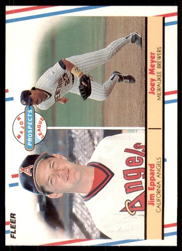 1988 Fleer Jim Eppard/Joey Meyer Rookie California Angels/Milwaukee ...