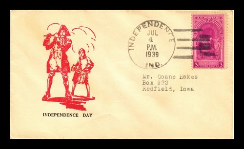 US COVER INDEPENDENCE DAY FROM INDEPENDENCE INDIANA CANCEL 1939 | eBay