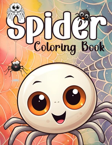 Spider Coloring Book: Fun Pet Jumping Spiders Pages To Color For Kids ...