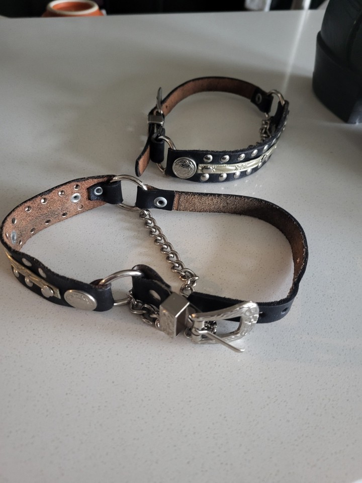 Womens Cowboy Boot Shoe Chain Decorative Leather Strap With Conchos | eBay
