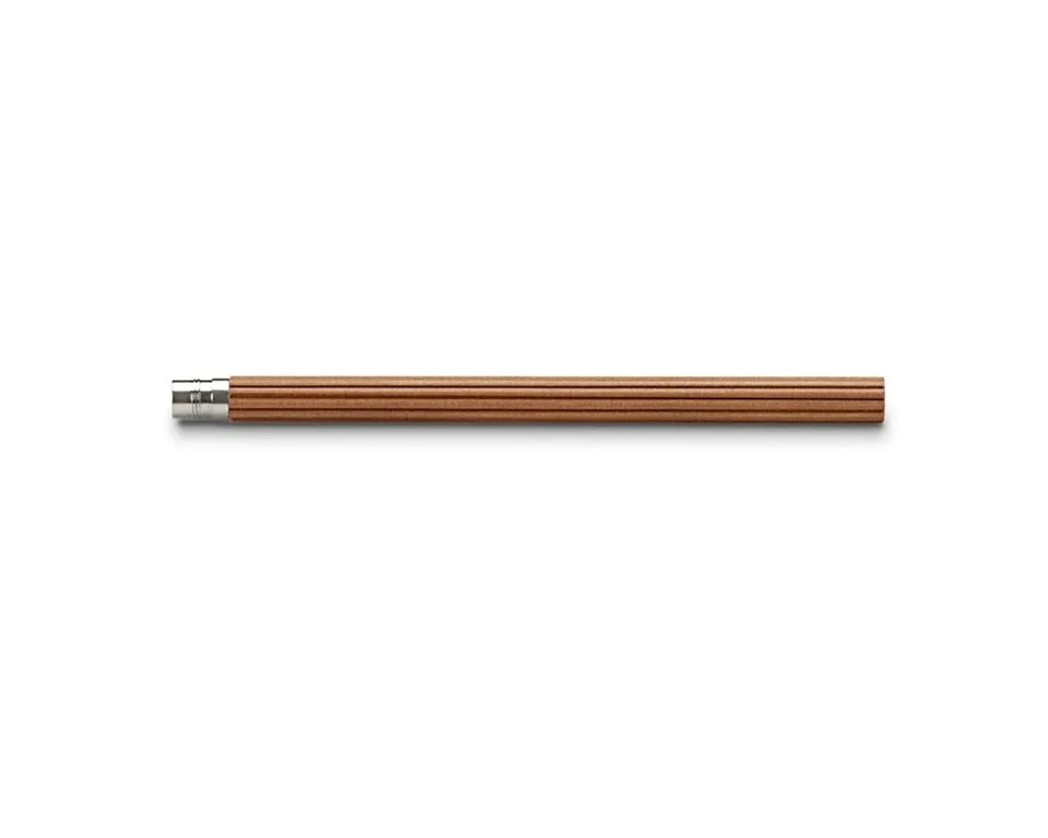 Graf von Faber-Castell 5 spare Perfect Pencil platinum-plated, Brown ...