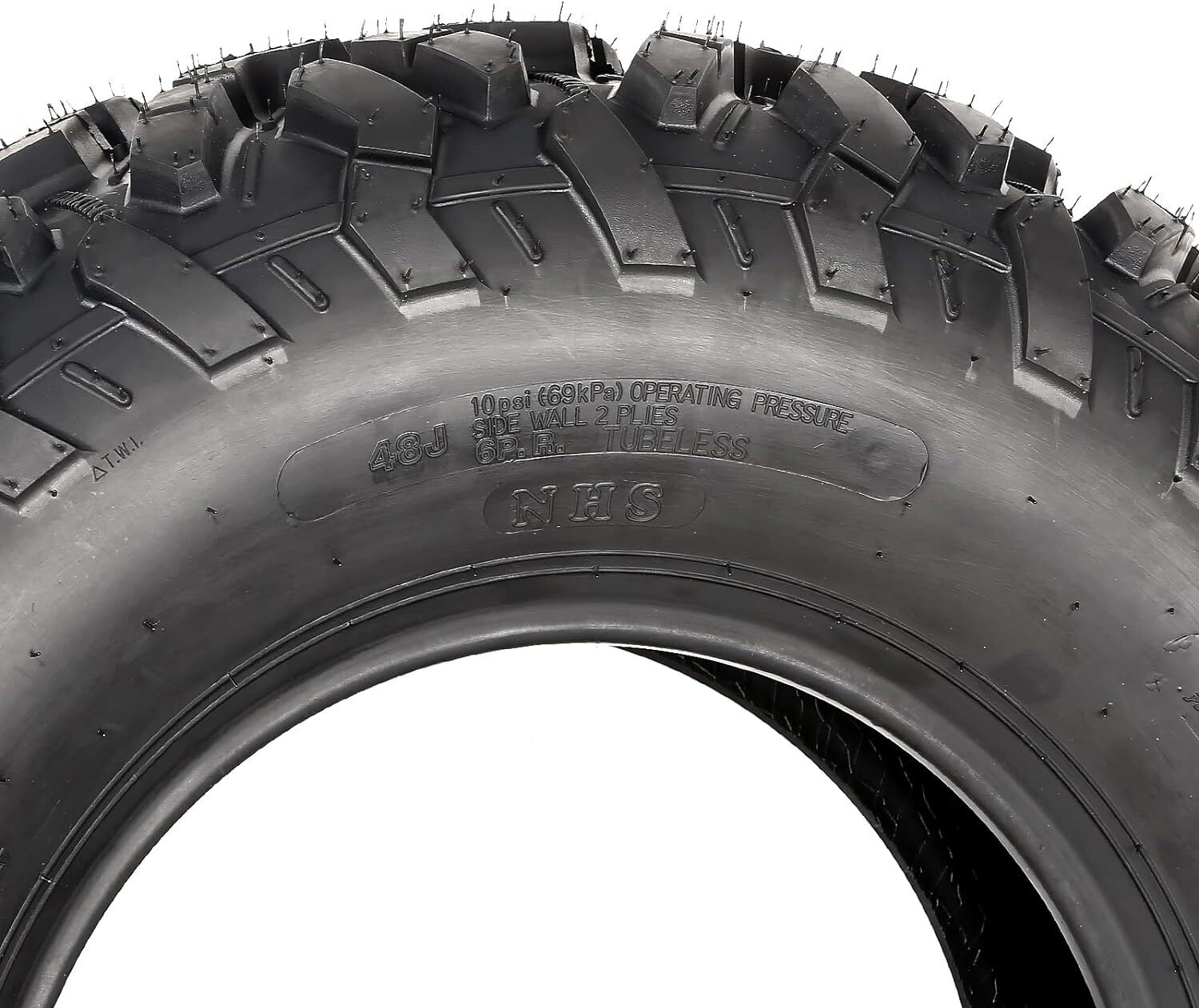 25x8-12 ATV Tires, 6Ply 25x8x12 25 8 12 All Terrain UTV Front Tyres Set ...