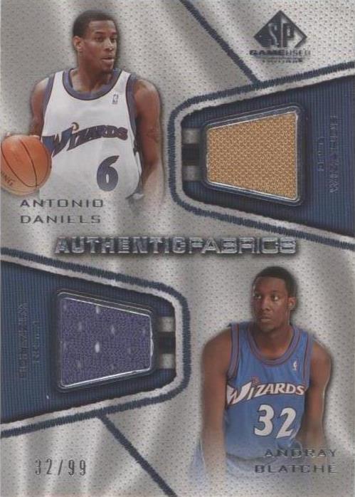 2007-08 SP Game Used - Authentic Fabrics Dual Antonio Daniels, Andray ...