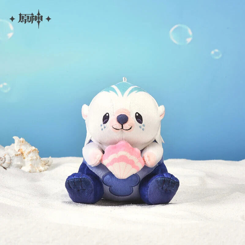 Official Genshin Impact Neuvillette Sea Otter Plush Doll Keychain ...