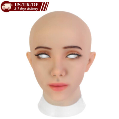 Kathy Female Fake Masks Silicone Face Mask Realistic Headwear for ...