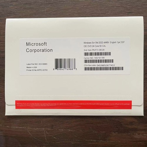 Microsoft Windows Server 2022 Standard Edition | 24-Core License | 50 ...