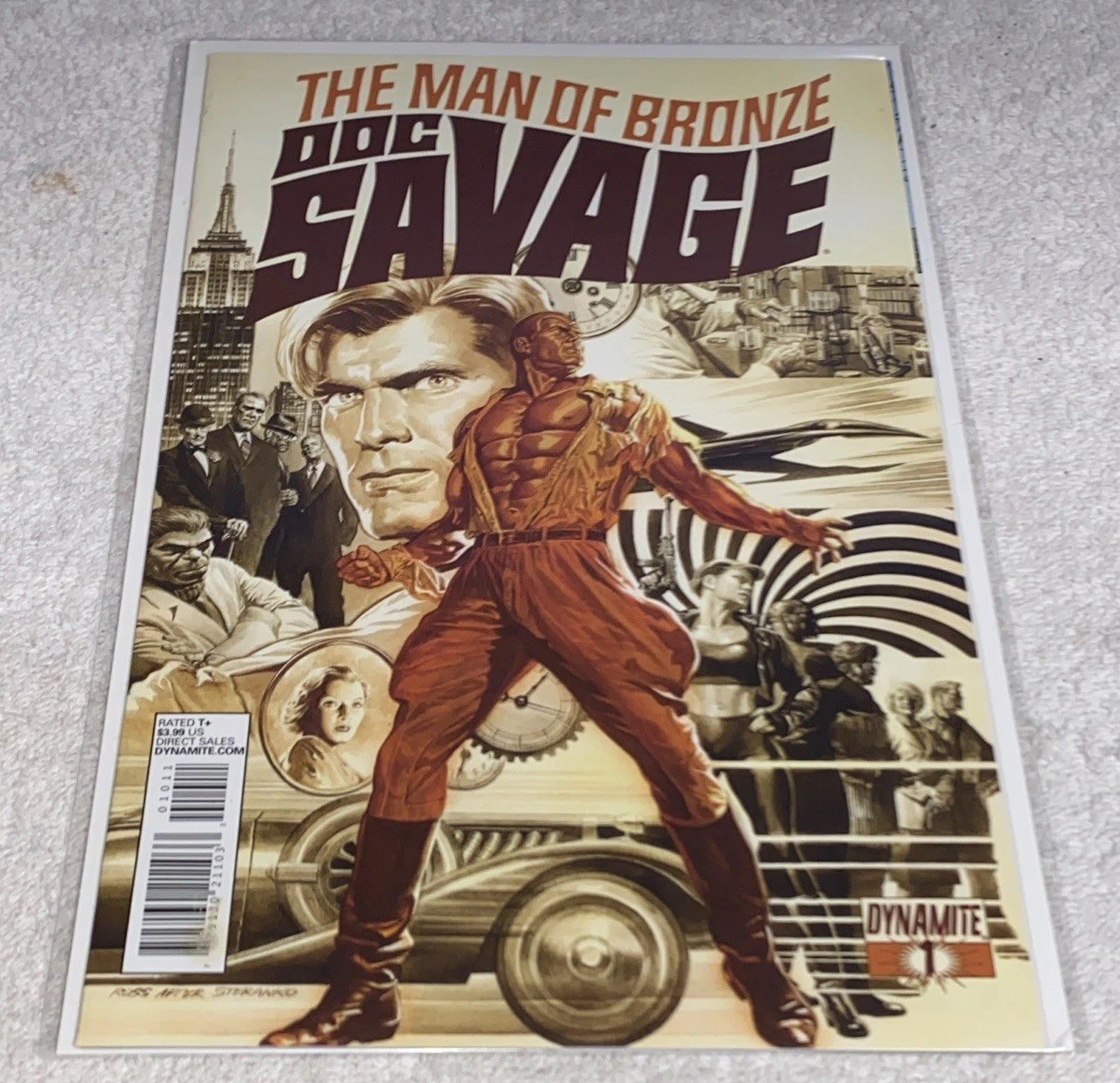 Doc Savage Man of Bronze 1 Dynamite 2013 Alex Ross NM Ross After ...