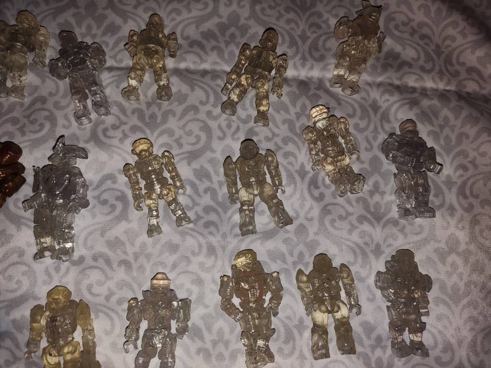 Mega Bloks Halo Translucent Active Camo Gummy Secret Rare Mini Figure ...