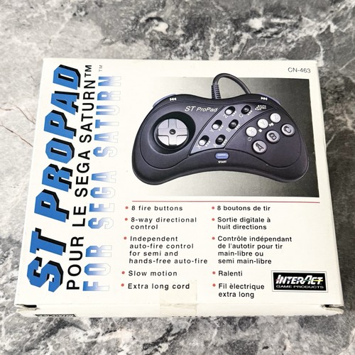 Interact Sega Saturn Controller Gamepad ST ProPad 741948004636| eBay
