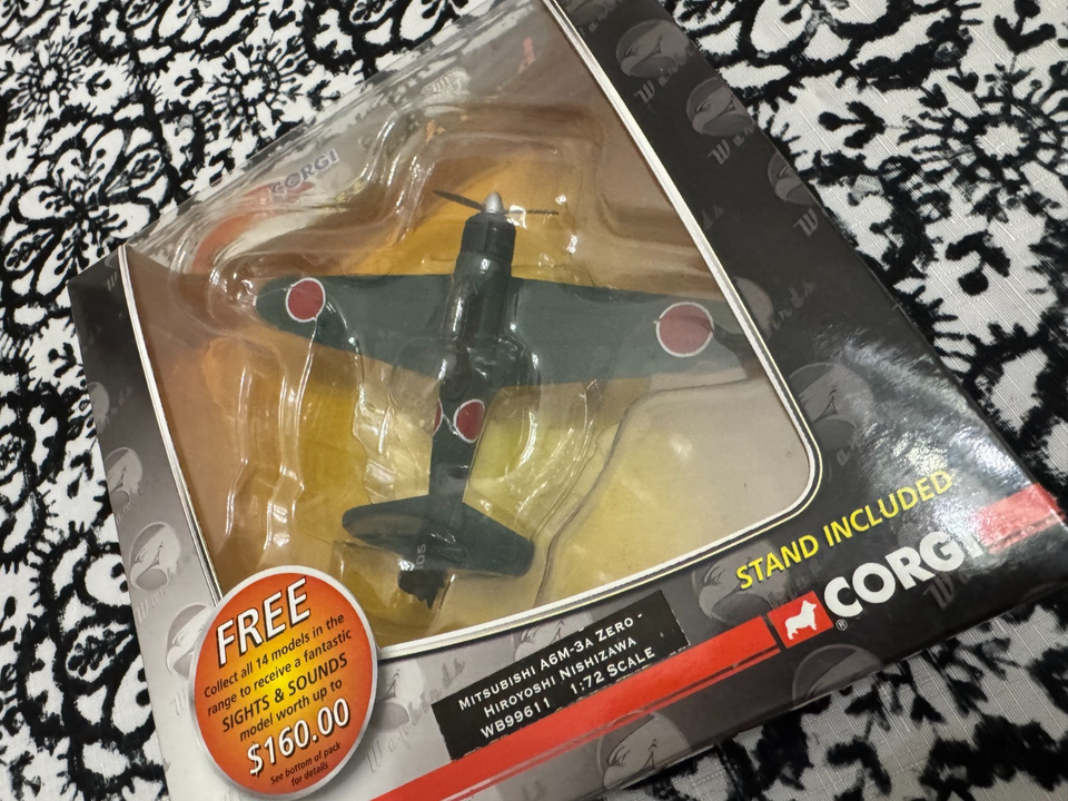 Corgi Warbirds 1/72 Mitsubishi A6M-3A Zero / H. Nishizawa Diecast Model ...