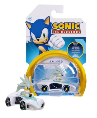 Sonic the Hedgehog Silver Lightron Die Cast Vehicle Mint on Card | eBay