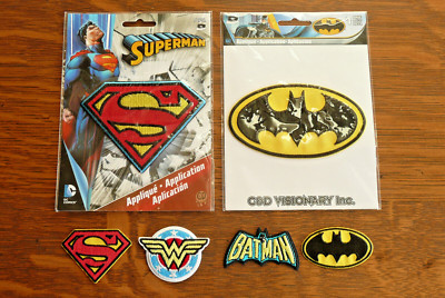 6 IRON-ON PATCHES DC COMICS ~ SUPERMAN BATMAN | eBay