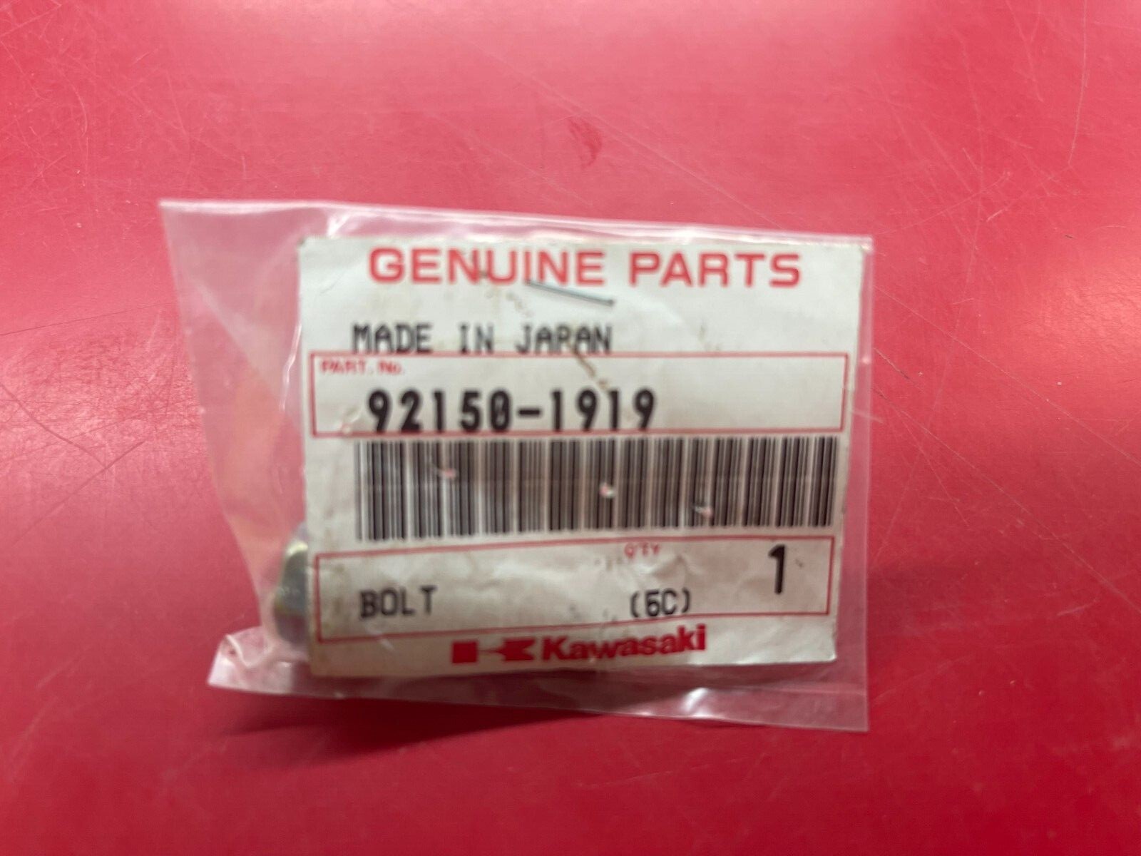 ***NOS KAWASAKI 92150-1919 BOLT (ACTIVE #) | eBay