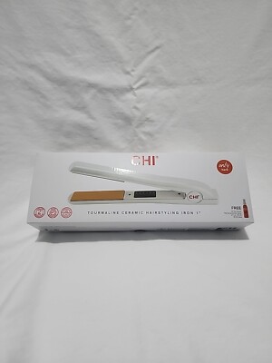 Farouk Chi silver pearl tourmaline ceramic 1" flat hair iron. Great ...