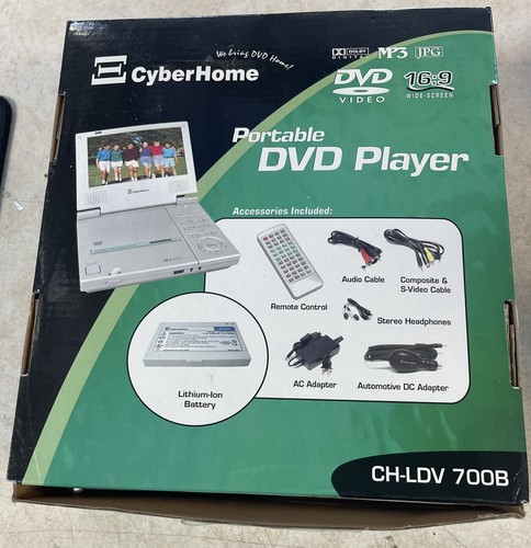 Cyberhome CH-LDV 700B Portable 7" DVD Player - UNTESTED (INCOMPLETE) | eBay