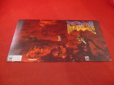 Doom Video Game PC Autographed Game Display Designer Signed Limited ...