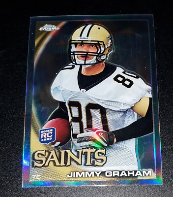 JIMMY GRAHAM RC 2010 Topps Chrome Refractor Rookie #C67 Saints HOF | eBay