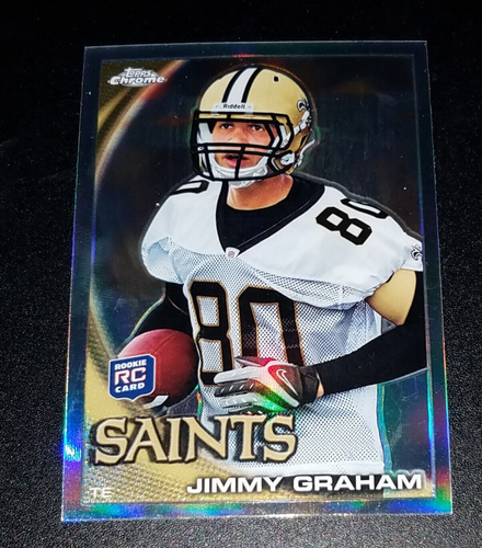 JIMMY GRAHAM RC 2010 Topps Chrome Refractor Rookie #C67 Saints HOF | eBay