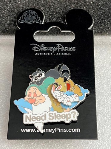 Disney Snow White Seven Dwarfs Sleepy Need Sleep? Pin AUTHENTIC | eBay