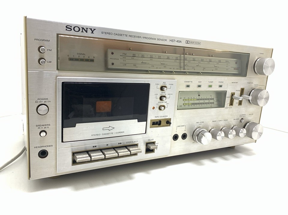 Sony Stereo Cassette Deck Receiver System HST-49A Vintage 1980 Working ...