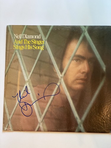 Neil Diamond Signed/autographed record/album/vinyl And The Singer Sings ...