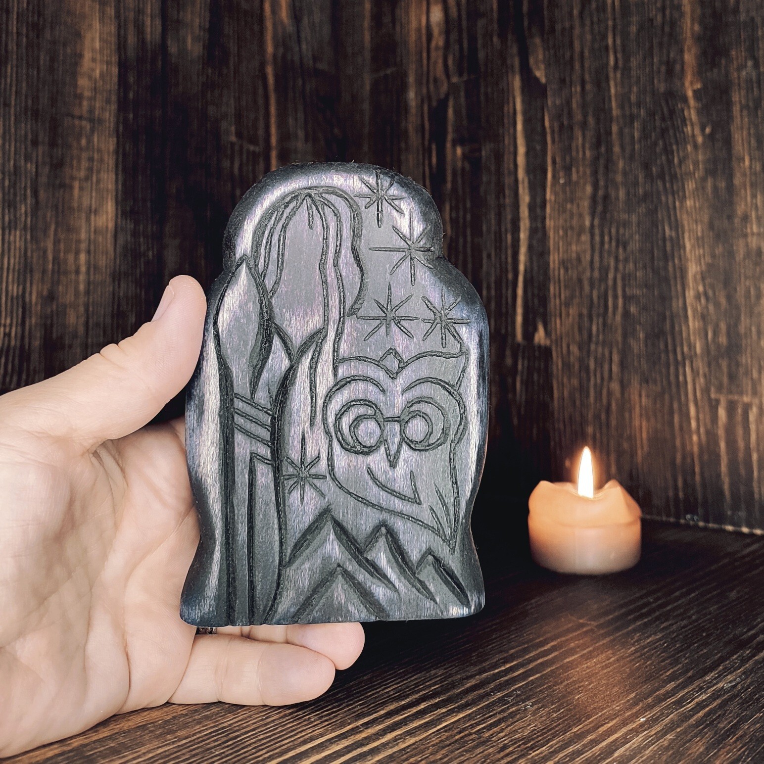 Cailleach statue Winter goddess Crone Wheel of the year Wiccan altar ...