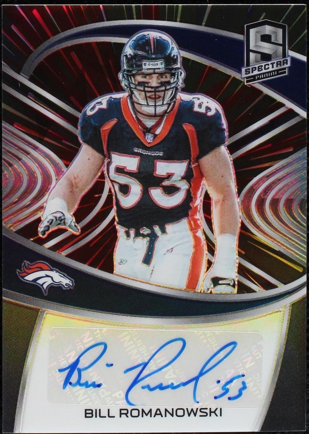 2021 Panini Spectra - Signatures Bill Romanowski #SIG-BR Hyper Prizm ...