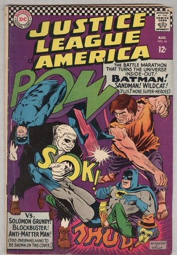 Justice League #46 August 1966 G/VG Solomon Grundy, Blockbuster | eBay