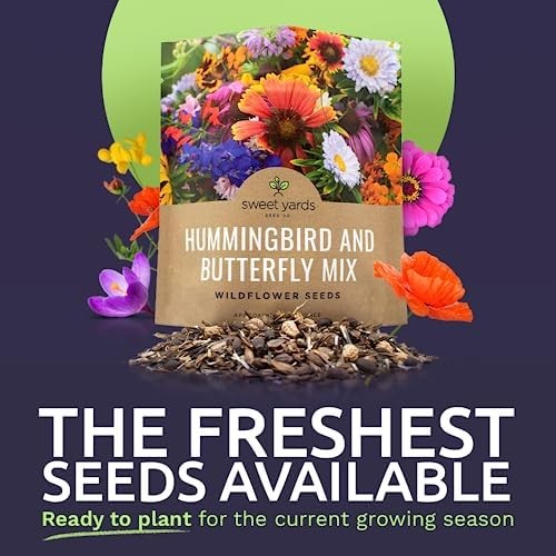 Wildflower Seeds Butterfly and Humming Bird Mix - Large 1 Ounce Packet ...