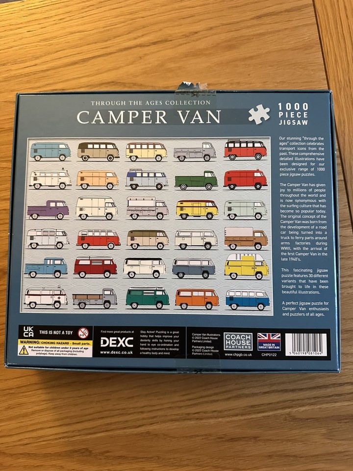 Coach House Partners - Camper Van 1,000 piece jigsaw puzzle | eBay UK