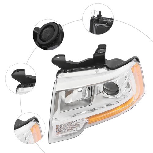 Left Headlight for 2015 2016 2017 Ford Expedition Halogen Headlamp ...