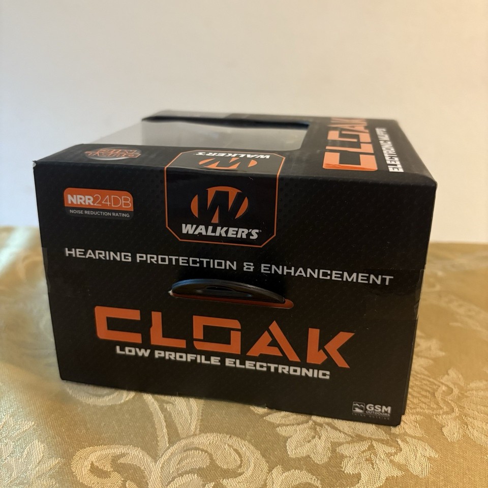 Walkers Cloak Dual Mic Electronic Black Muffs | eBay