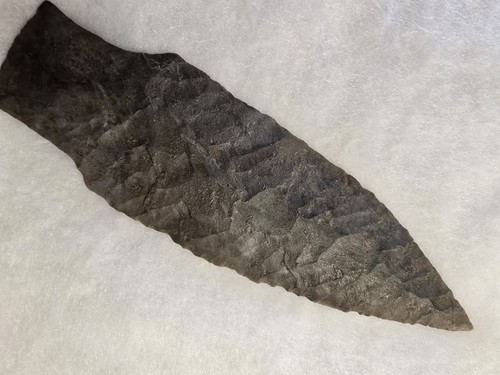 native american artifact pre 1600 Arrowhead AMAZING PARALLEL FLAKED ...