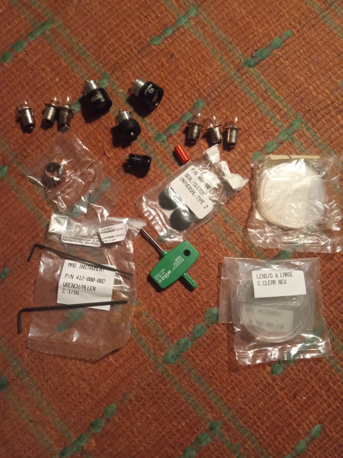 Maglite D & C Cell Switch Tools Gen 1-3 Assorted Parts Cell, Tailcap ...