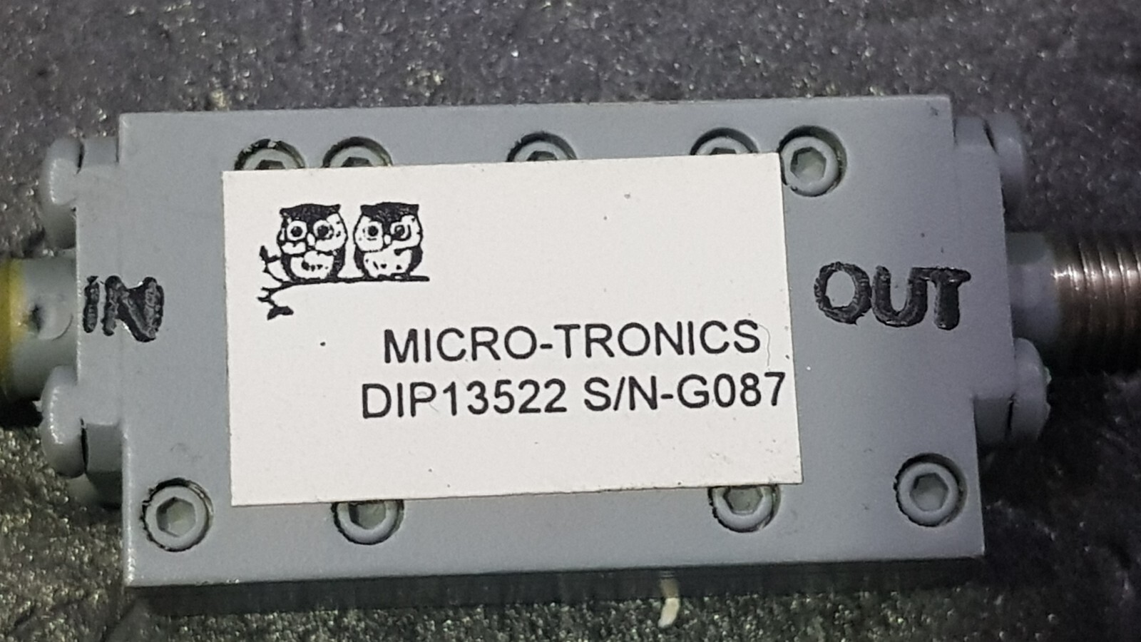 Micro-Tronics DIP13522: SMA High Pass Filter 1.3 GHz (G087) | eBay