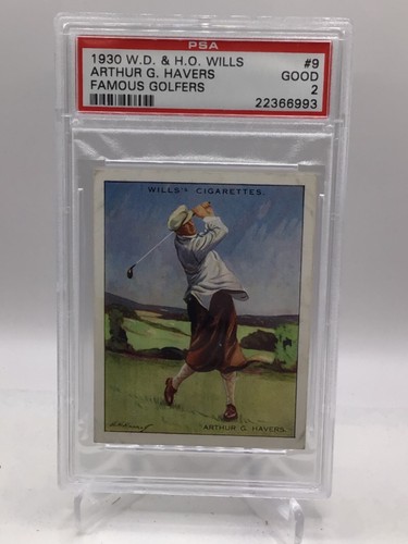 1930 Wills Famous Golfers #9 Arthur Havers PSA 2 | eBay