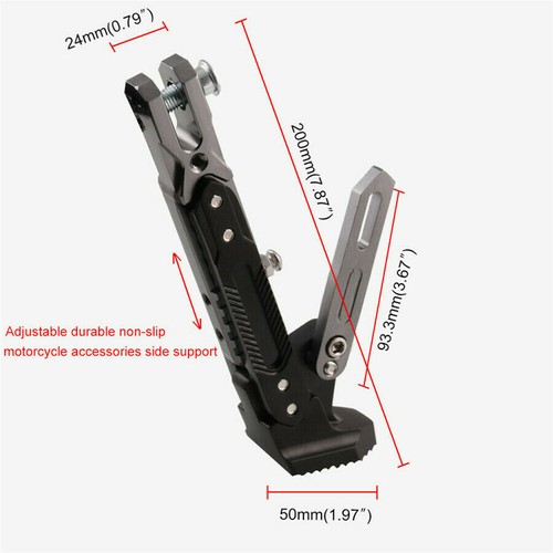 Aluminum Height Adjustable Kickstand Foot Side Stand for Motorcycle ...