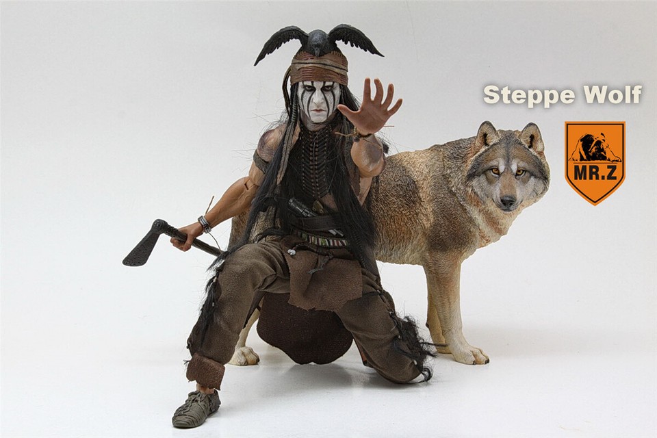 Mr.Z 1:6 Scale Steppe Wolf Model Wild Animal Figure Toy Collection ...