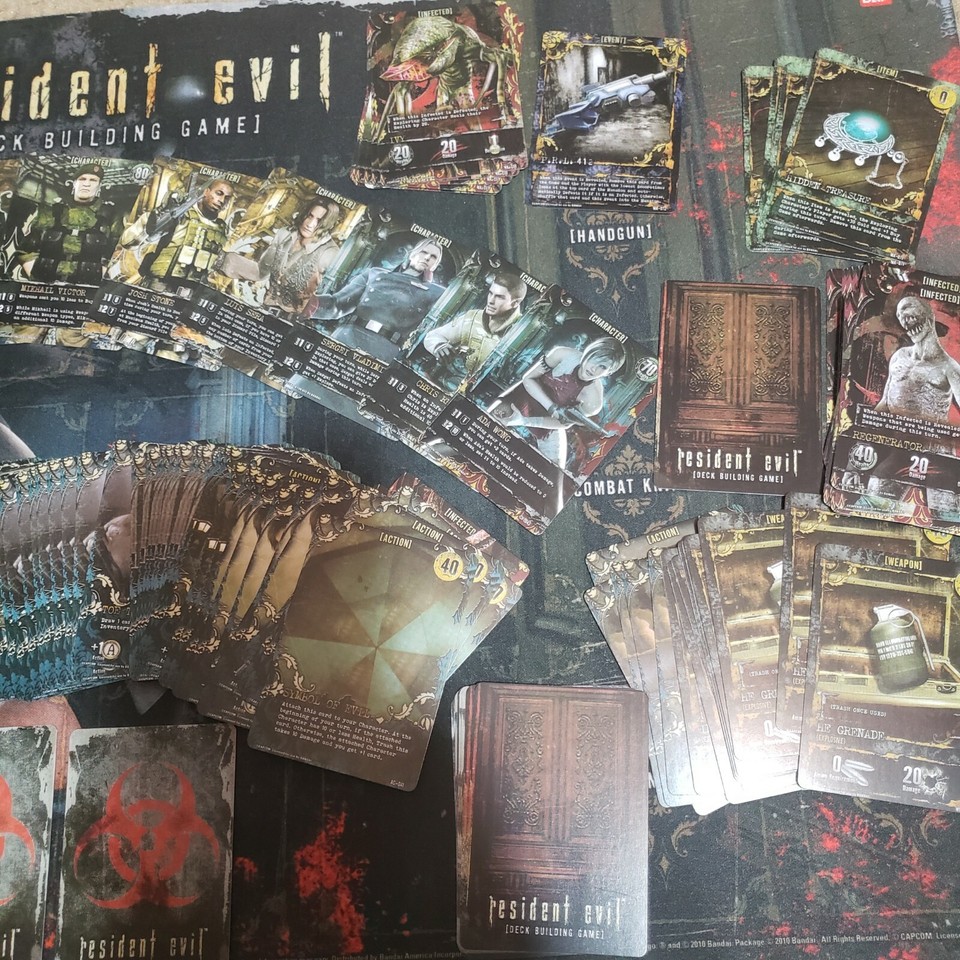 RESIDENT EVIL DECK BUILDING GAME NIGHTMARE EXPANSION CARDS W Original ...