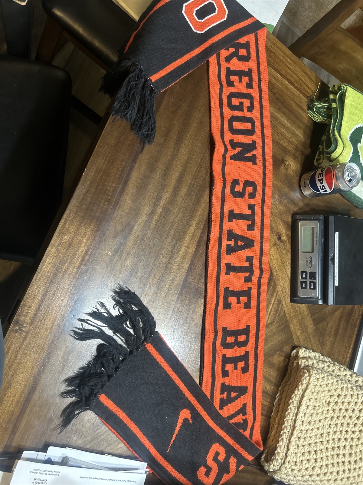 Nike Oregon State Beavers Scarf Adult OSFM Black Orange College | eBay